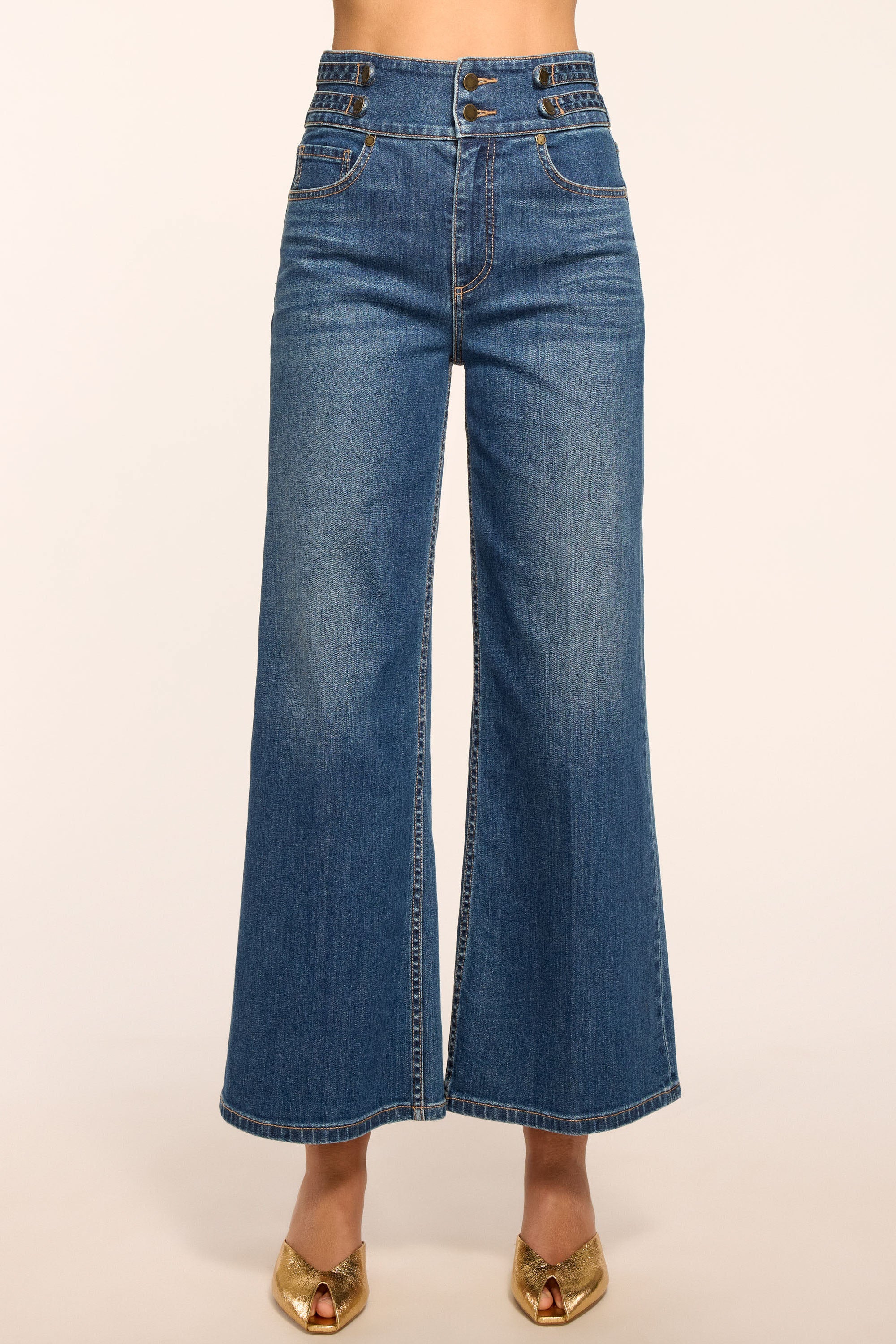 RAMY BROOK Ramy Brook Liv Cropped Wide Leg Jean